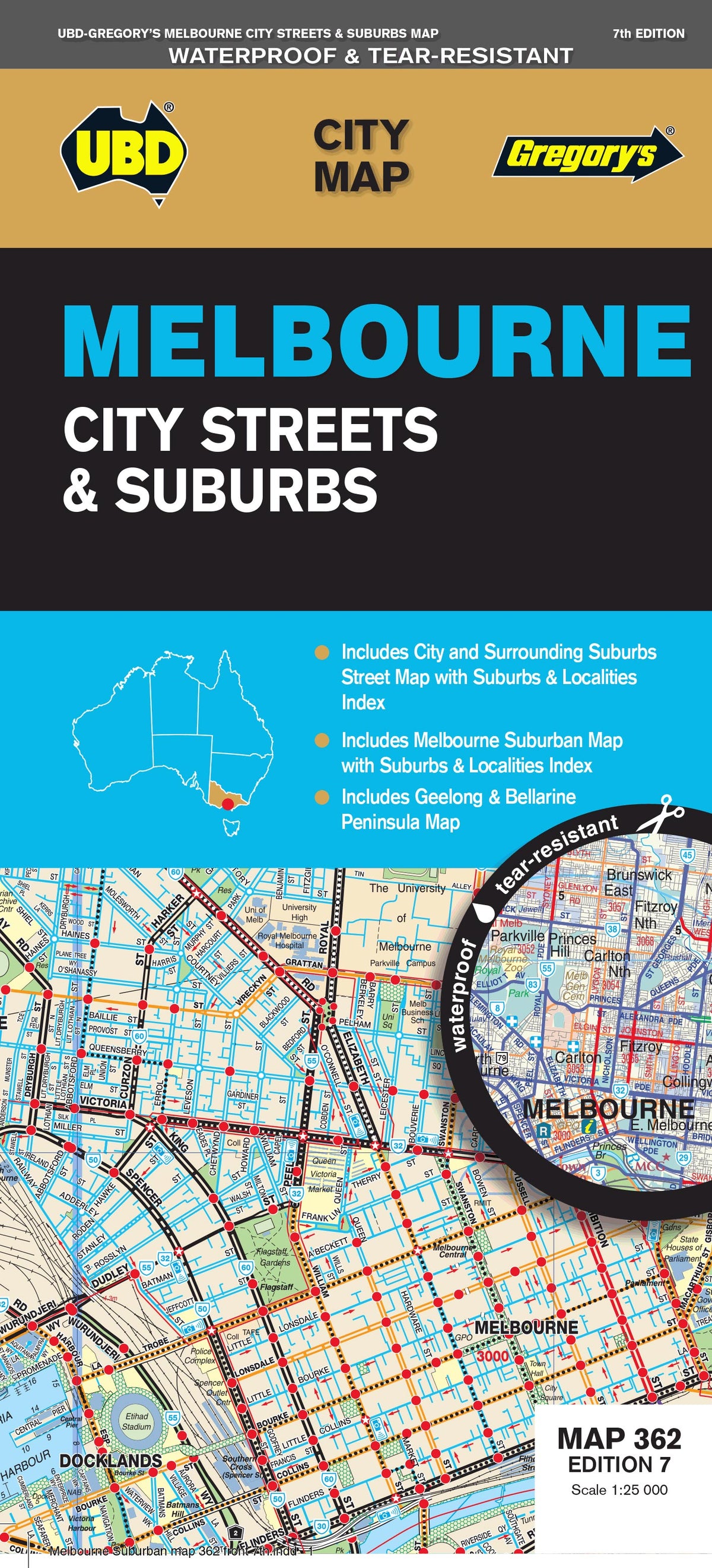 UBD-Gregory's Melbourne City Streets & Suburbs, Map 362, edition 7 by ...