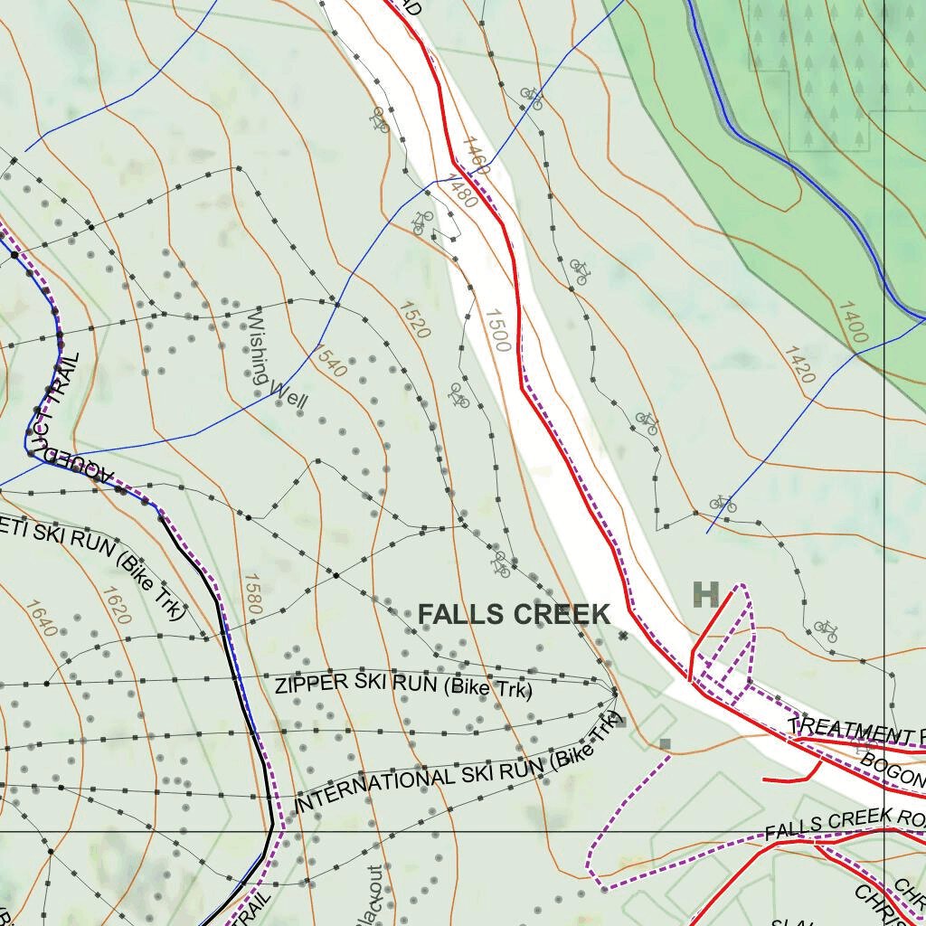 Getlost Map Falls Creek (Special) Topographic Map V15 by Getlost Maps ...