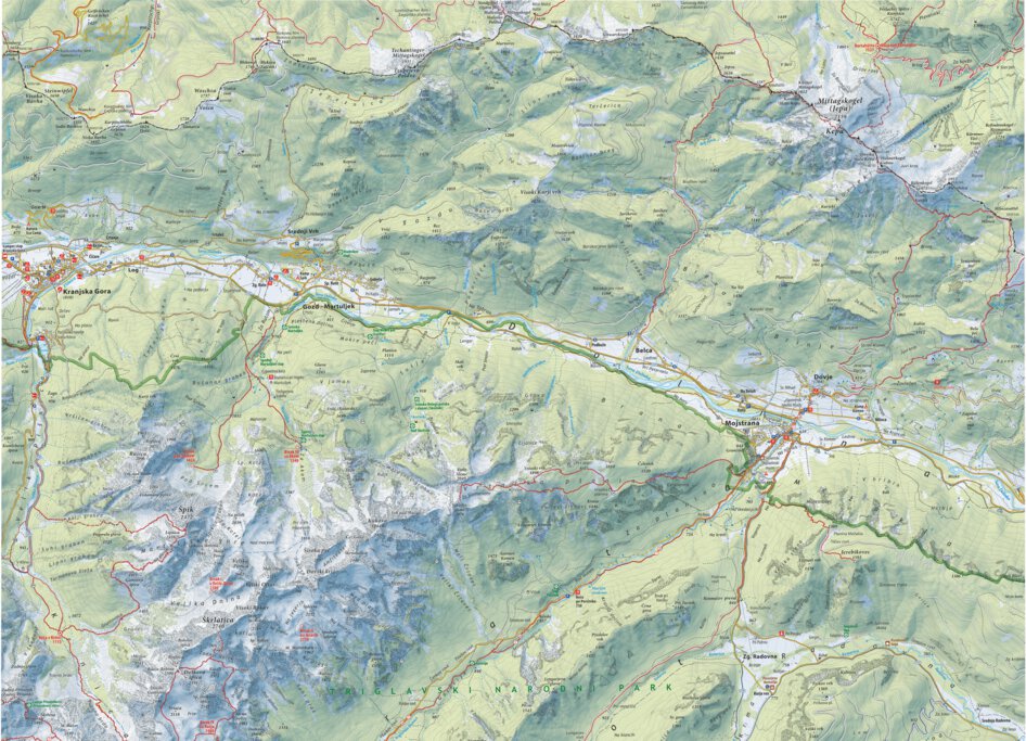Triglav North 1 25.000 PZS Map by Planinska zveza Slovenije | Avenza Maps