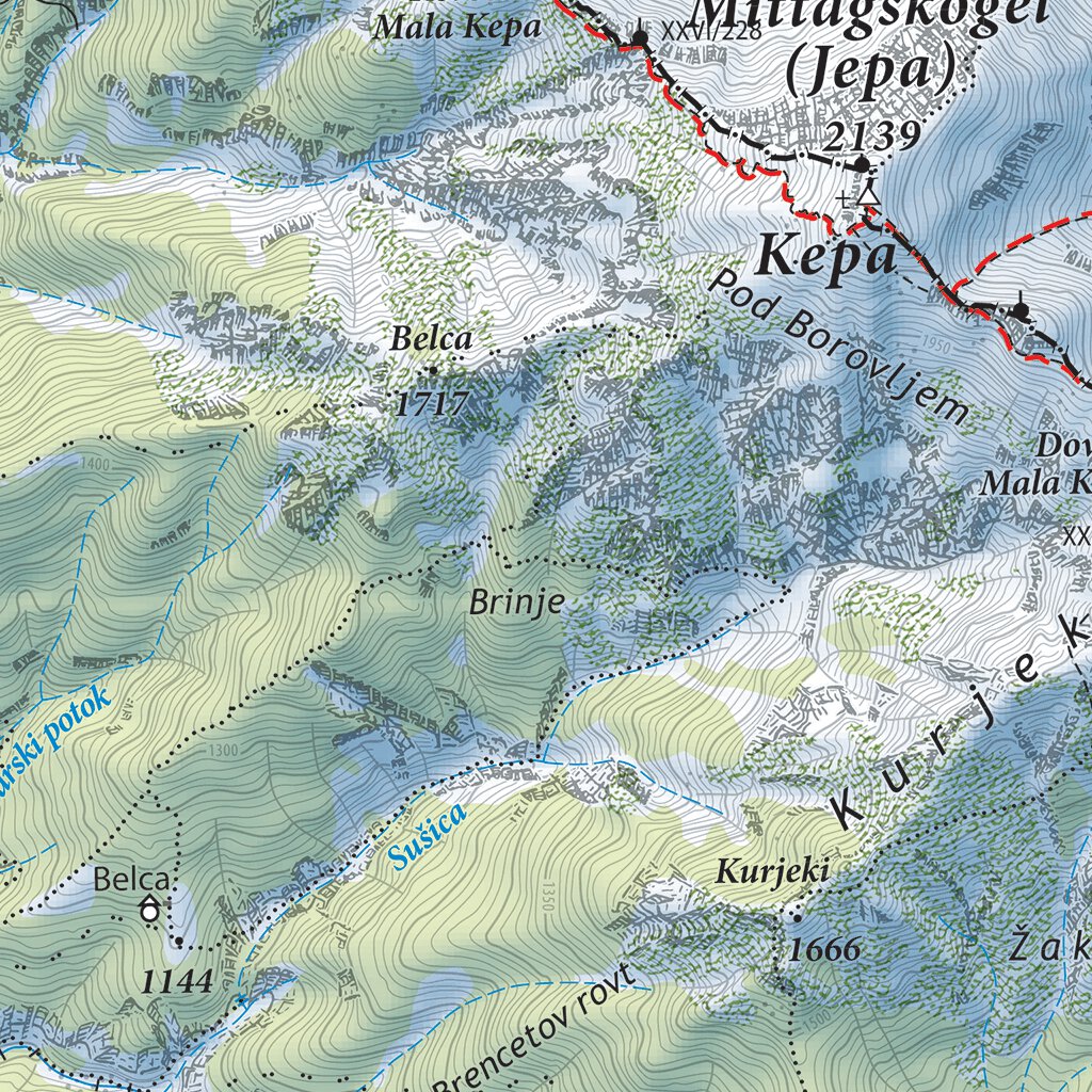 Triglav North 1 25.000 PZS Map by Planinska zveza Slovenije | Avenza Maps