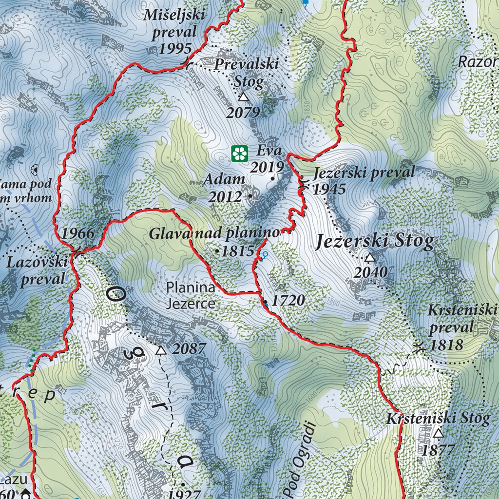 Triglav South 1 25.000 PZS Map by Planinska zveza Slovenije | Avenza Maps