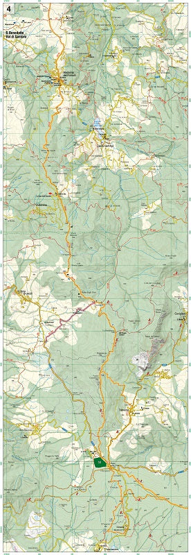 Via degli Dei 1:25.000 hiking & mountain bike Map by L'ESCURSIONISTA s ...
