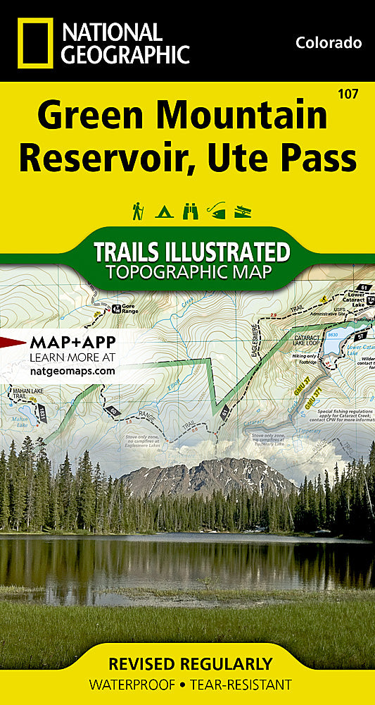 107 :: Green Mountain Reservoir, Ute Pass Map by National Geographic ...