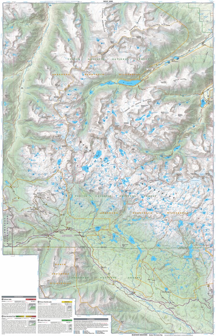 Beartooth Mountains 2021 Map by Beartooth Publishing | Avenza Maps