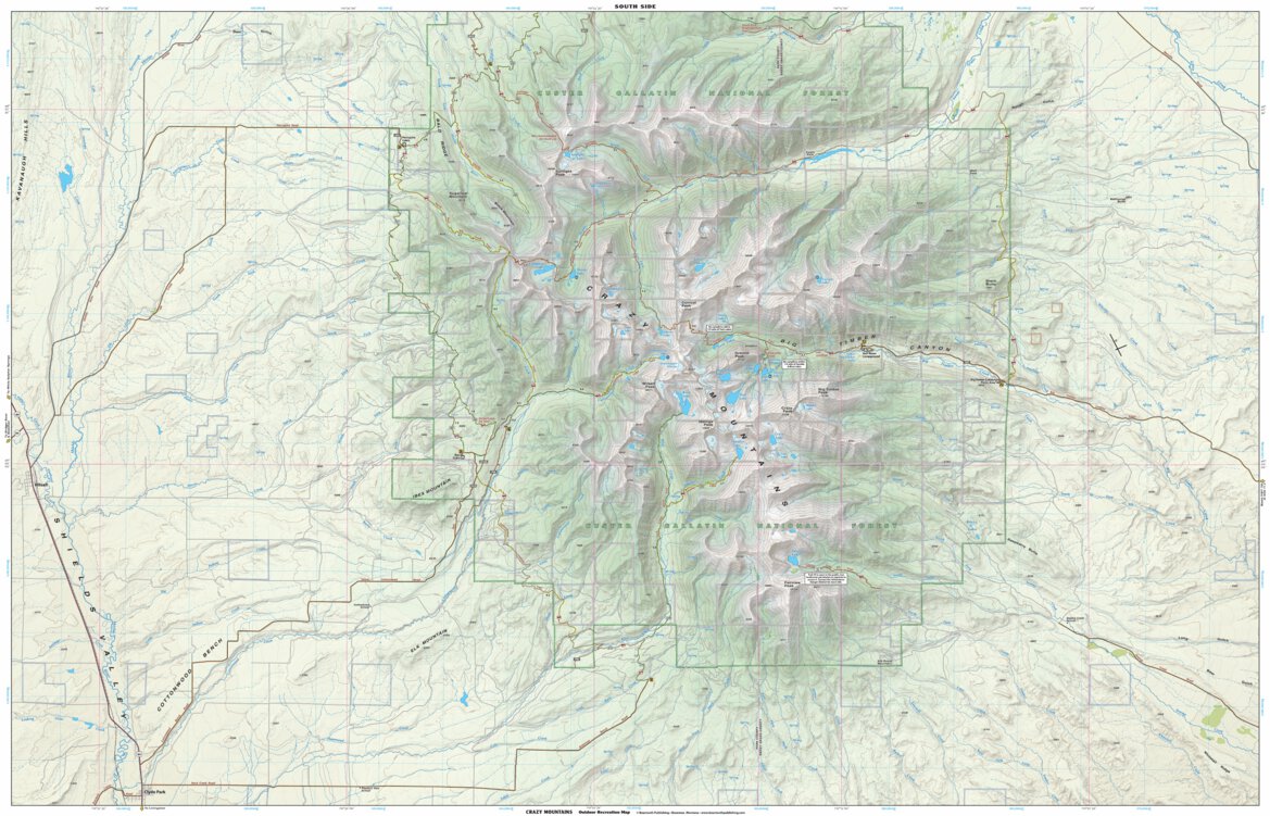 Crazy Mountains 2021 Map by Beartooth Publishing | Avenza Maps