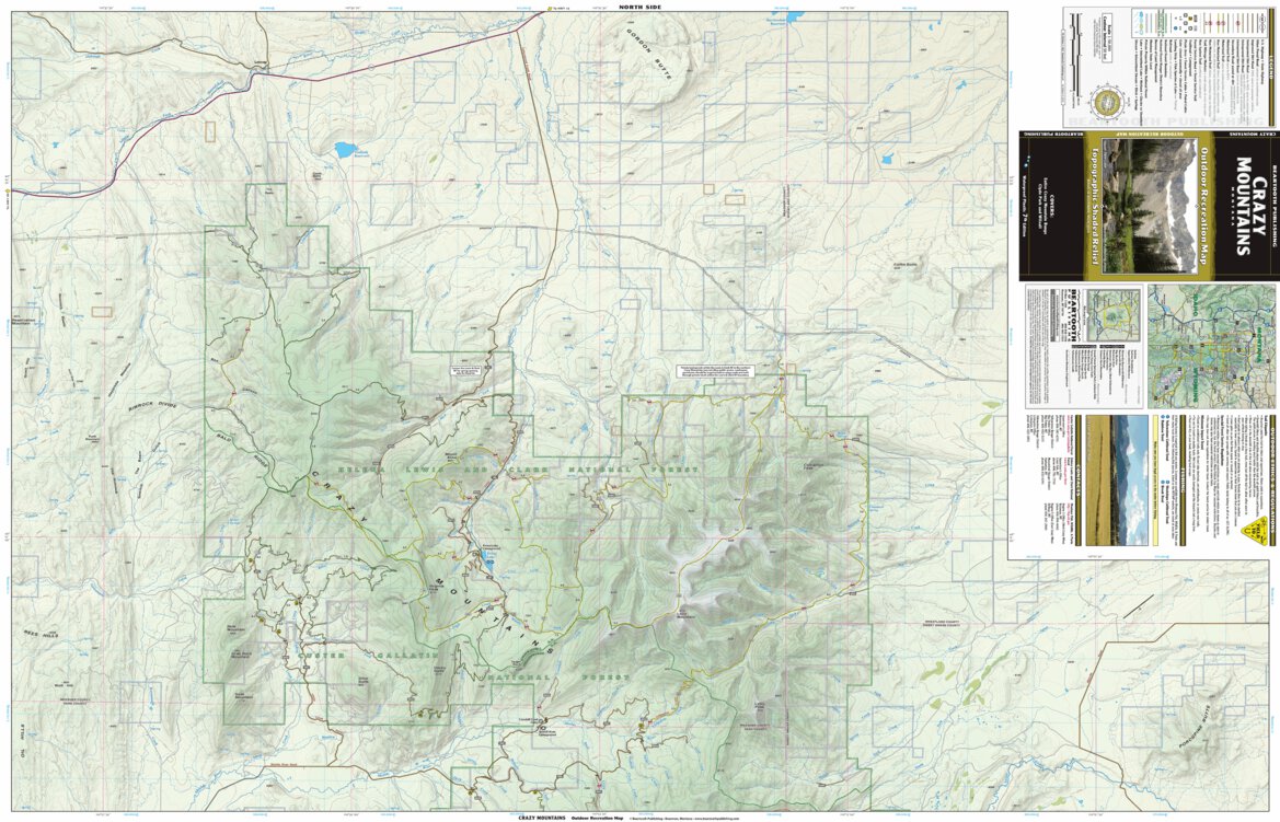 Crazy Mountains 2021 Map by Beartooth Publishing | Avenza Maps
