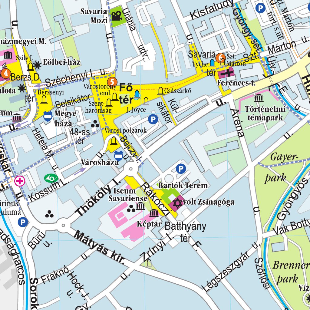 Szombathely Map by DIMAP Bt. | Avenza Maps