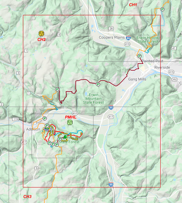 CH2 - Corning Map by Finger Lakes Trail Conference | Avenza Maps