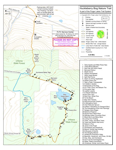 HBL - Huckleberry Bog Loop Map by Finger Lakes Trail Conference ...