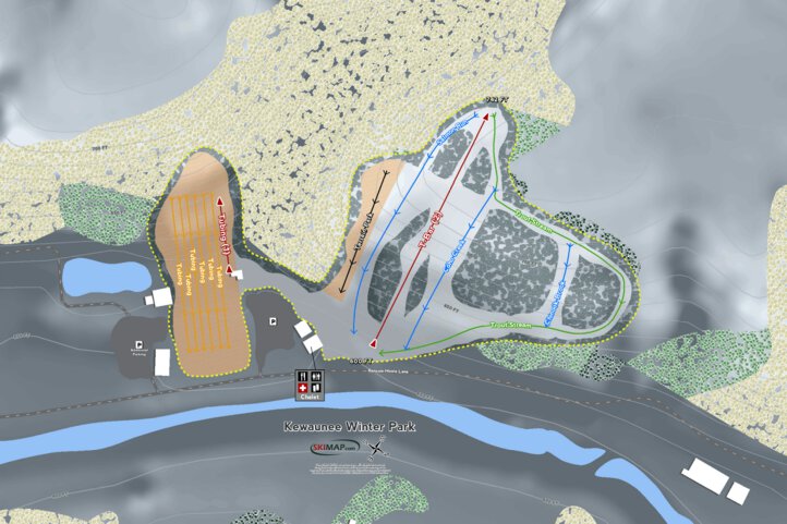 Kewaunee Winter Park Map by Mapsynergy | Avenza Maps