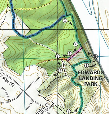 Hike 22: Civil War Battlefield at Balls Bluff Regional Park Map by ...