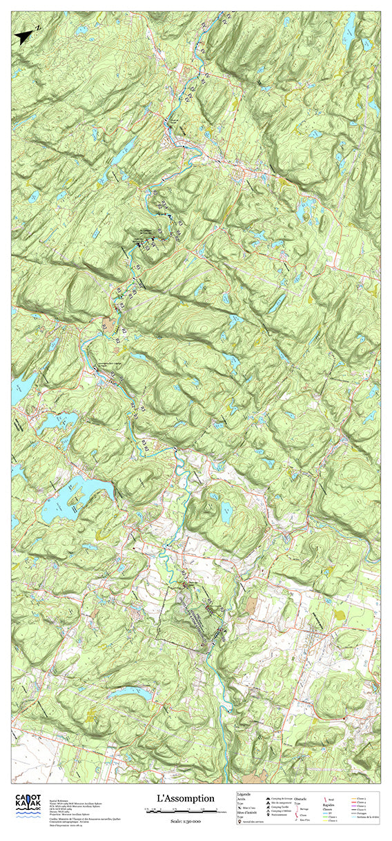 Rivière L' Assomption Map by Canot Kayak Quebec | Avenza Maps