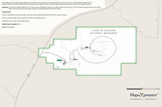 Capulin Volcano National Monument - New Mexico Map by Map the Xperience ...