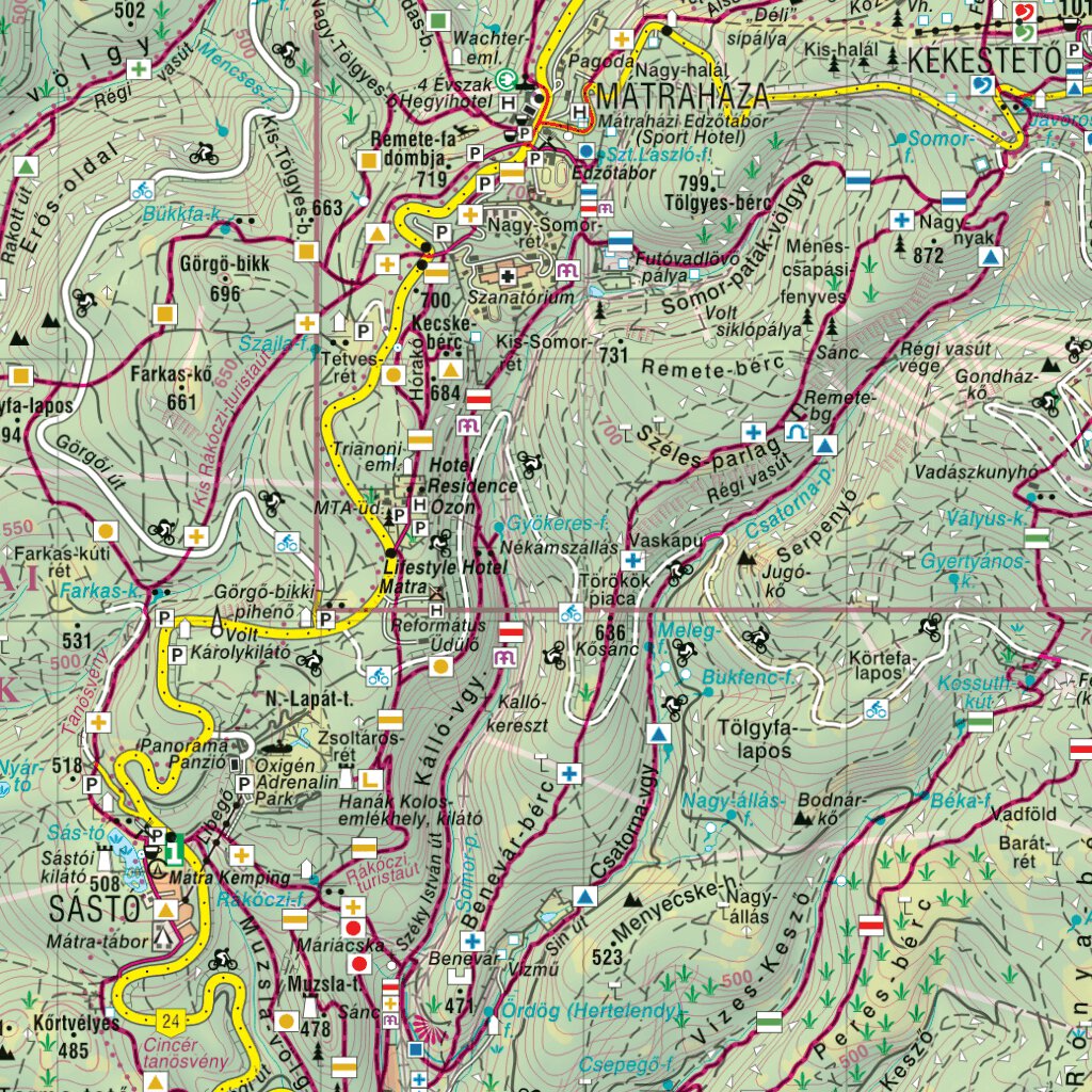 MÁTRA turistatérkép / tourist Map by Cartographia Kft. | Avenza Maps