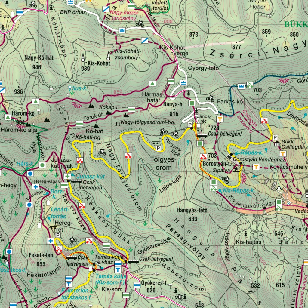 BUKK tourist Map by Cartographia Kft. | Avenza Maps