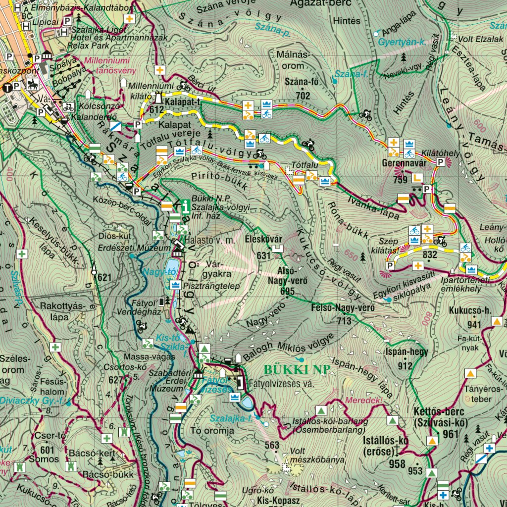 BUKK tourist Map by Cartographia Kft. | Avenza Maps