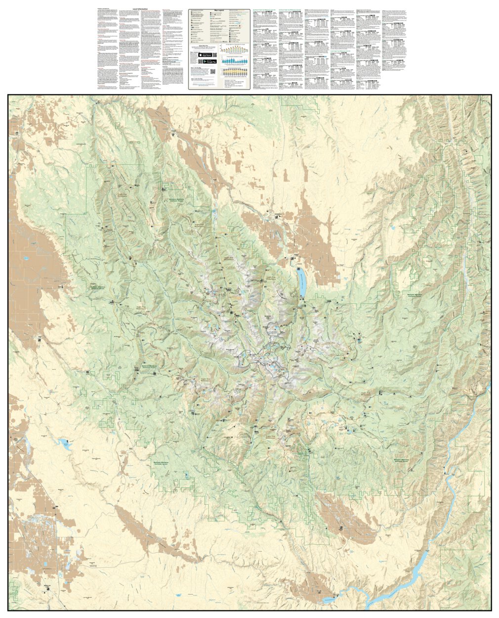 Eagle Cap Wilderness/Wallowa Mountains, Oregon Trail Map by Adventure ...