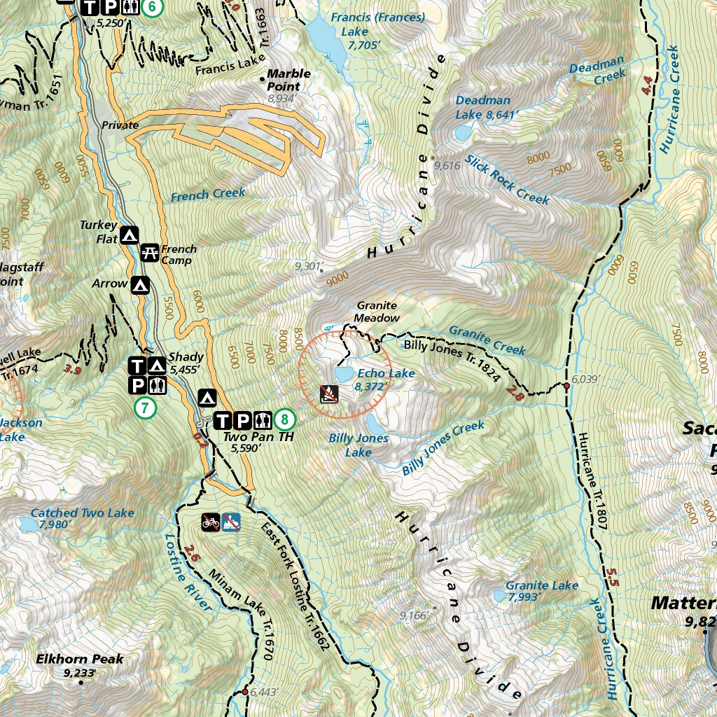 Eagle Cap Wilderness/Wallowa Mountains, Oregon Trail Map by Adventure ...