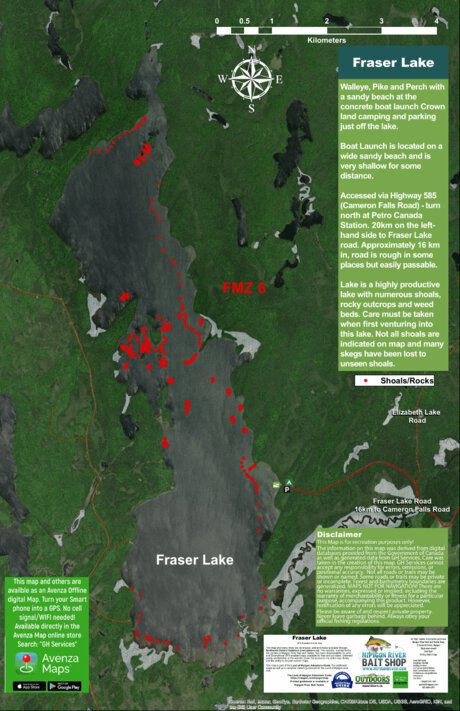 Fraser Lake Fishing Map by GH Services | Avenza Maps