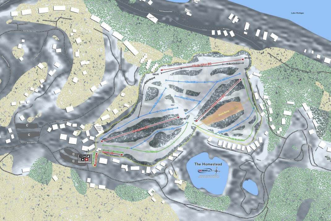 The Homestead Resort MI Map by Mapsynergy | Avenza Maps