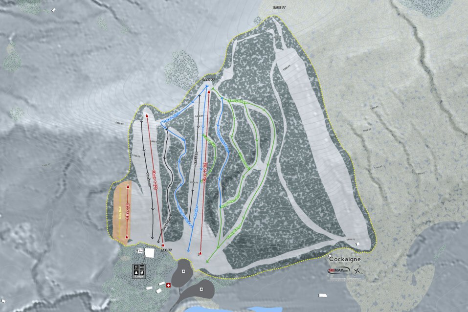 Cockaigne Resort Map by Mapsynergy | Avenza Maps