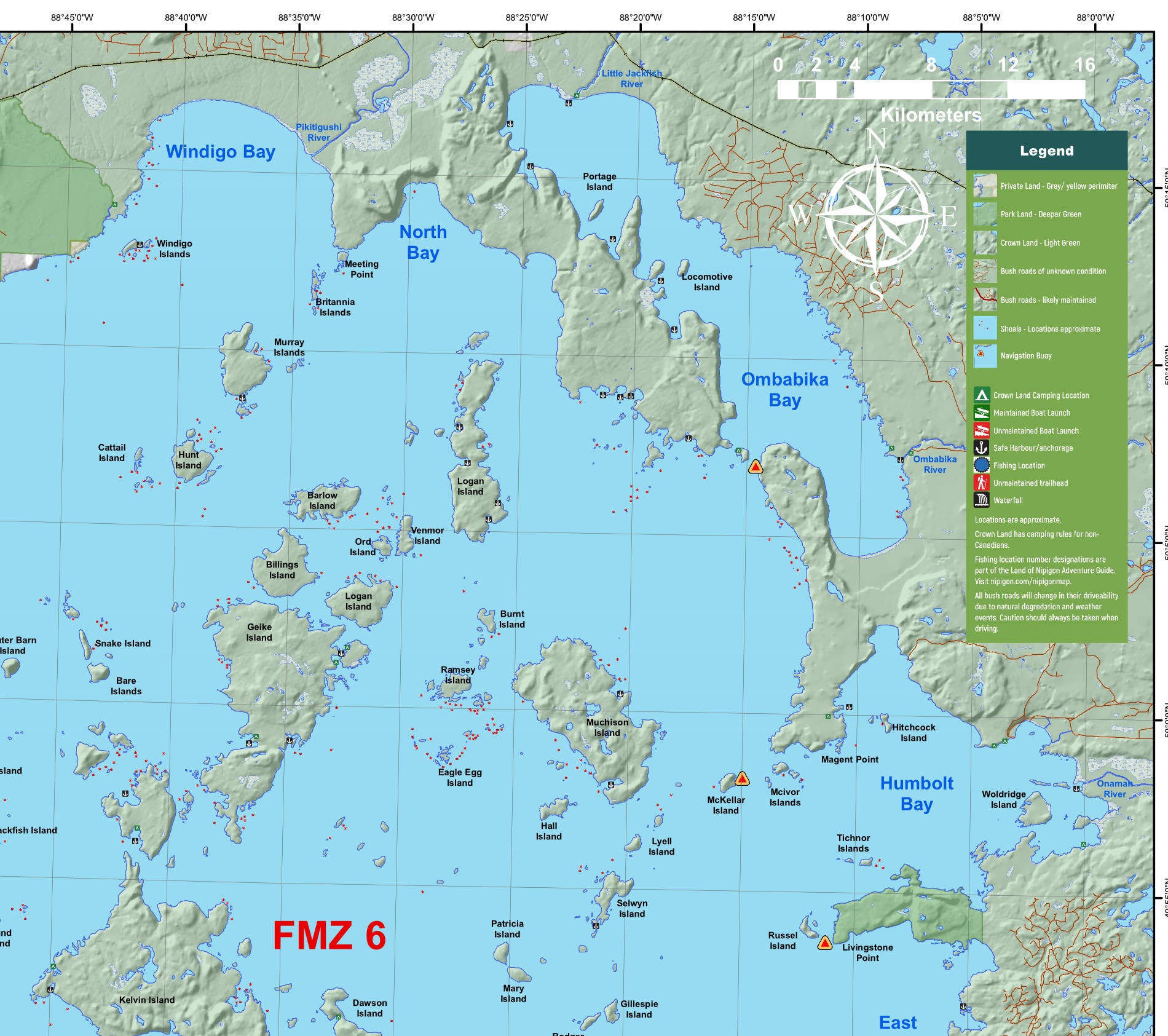 Lake Nipigon fishing Map 2021 by GH Services | Avenza Maps