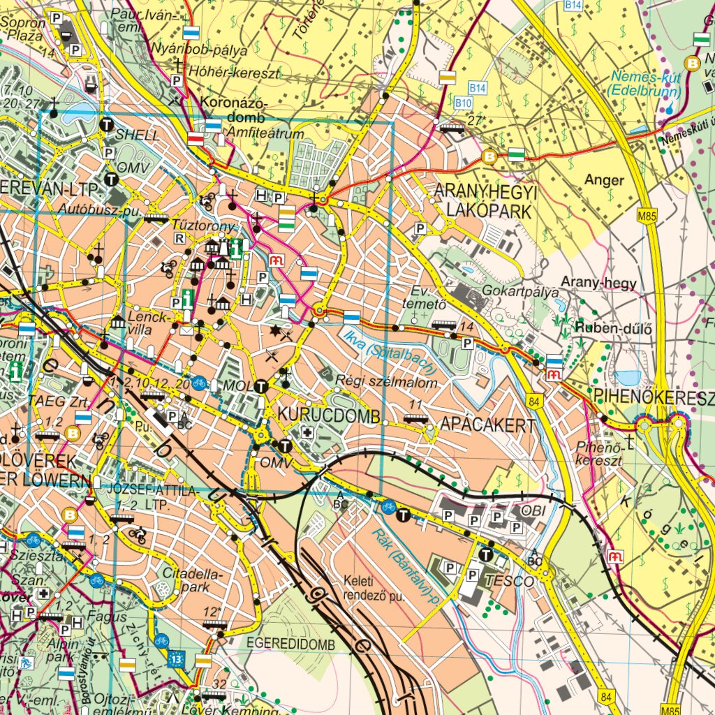 SOPRONI-HEGYSÉG turistatérkép / tourist Map by Cartographia Kft ...