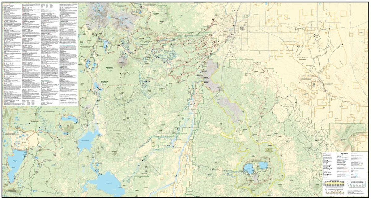 Bend & Sunriver, Oregon Trail Map by Adventure Maps, Inc. | Avenza Maps