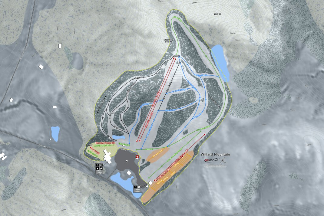 Willard Mountain Resort Map by Mapsynergy | Avenza Maps