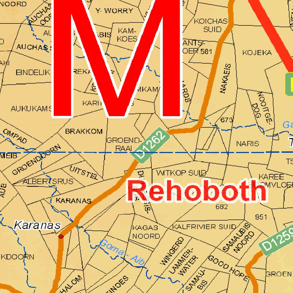 Namibia Farm Map by Arthur Gotz Private | Avenza Maps
