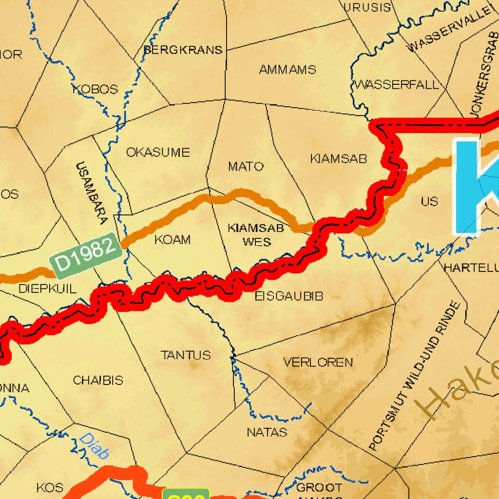 Namibia Farm Map by Arthur Gotz Private | Avenza Maps