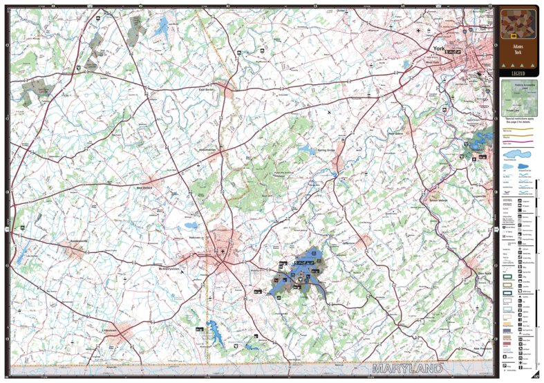 Eastern PA All-Outdoors Atlas & Field Guide pg. 146-147 Map by ...