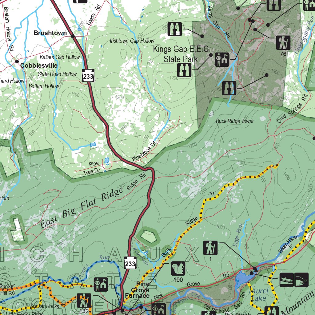 Eastern PA All-Outdoors Atlas & Field Guide pg. 132-133 Map by ...
