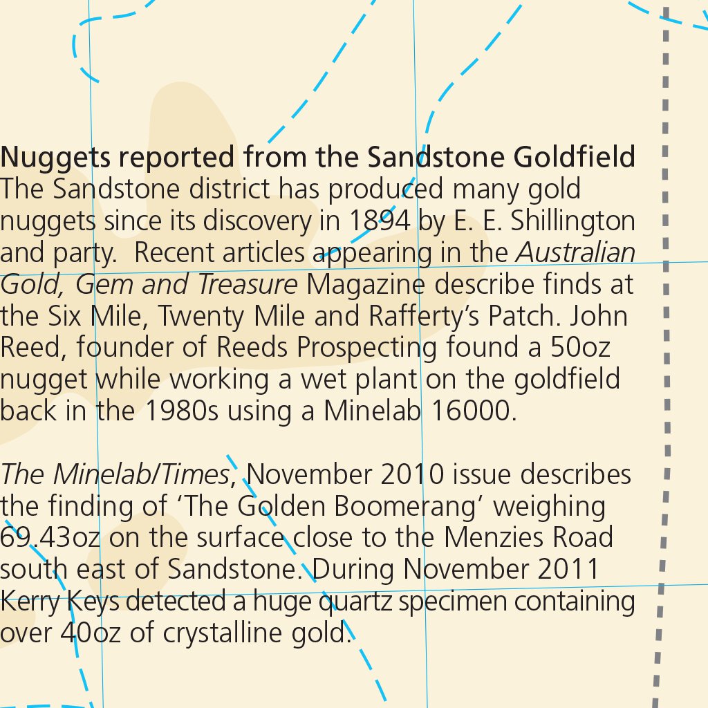 Sandstone-SIX MILE-plain Goldfield Map by Doug Stone GOLD MAPS | Avenza ...