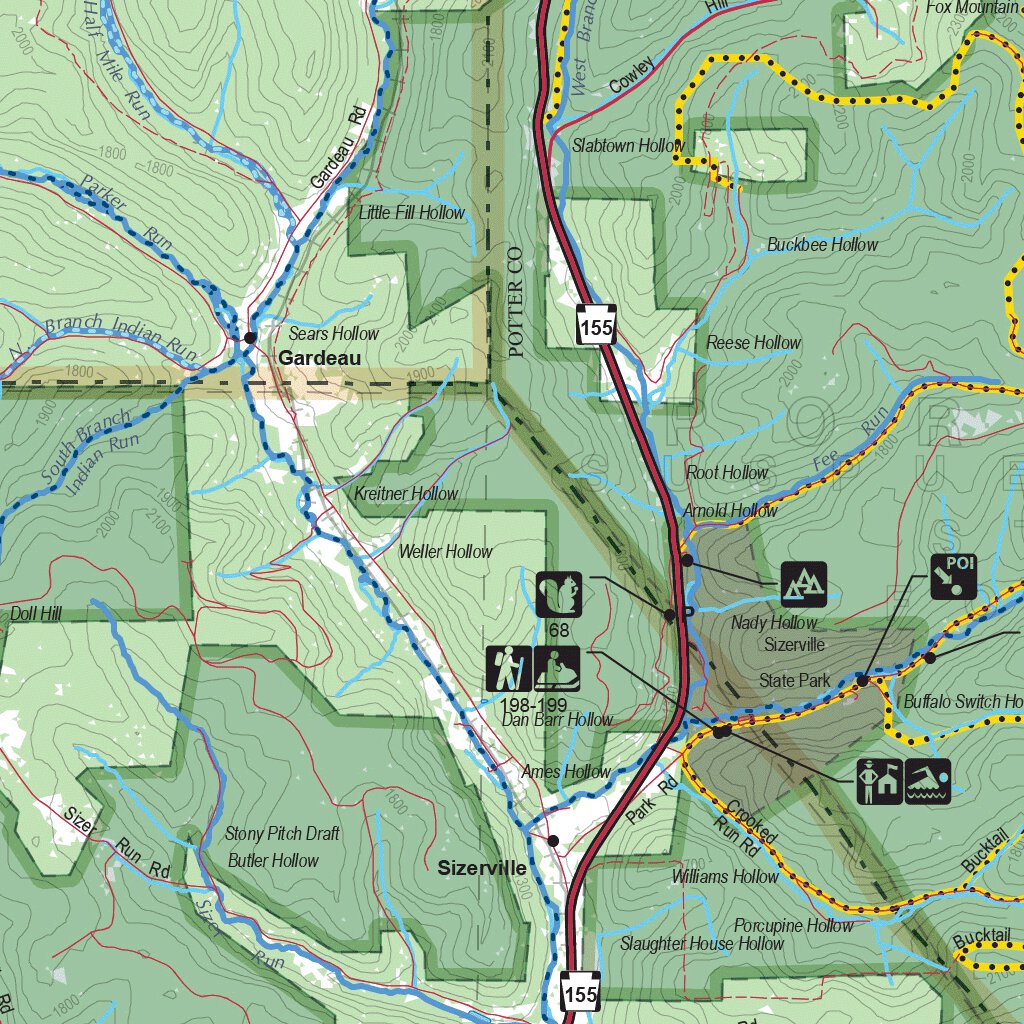 Western PA All-Outdoors Atlas & Field Guide pg. 080-081 Map by ...