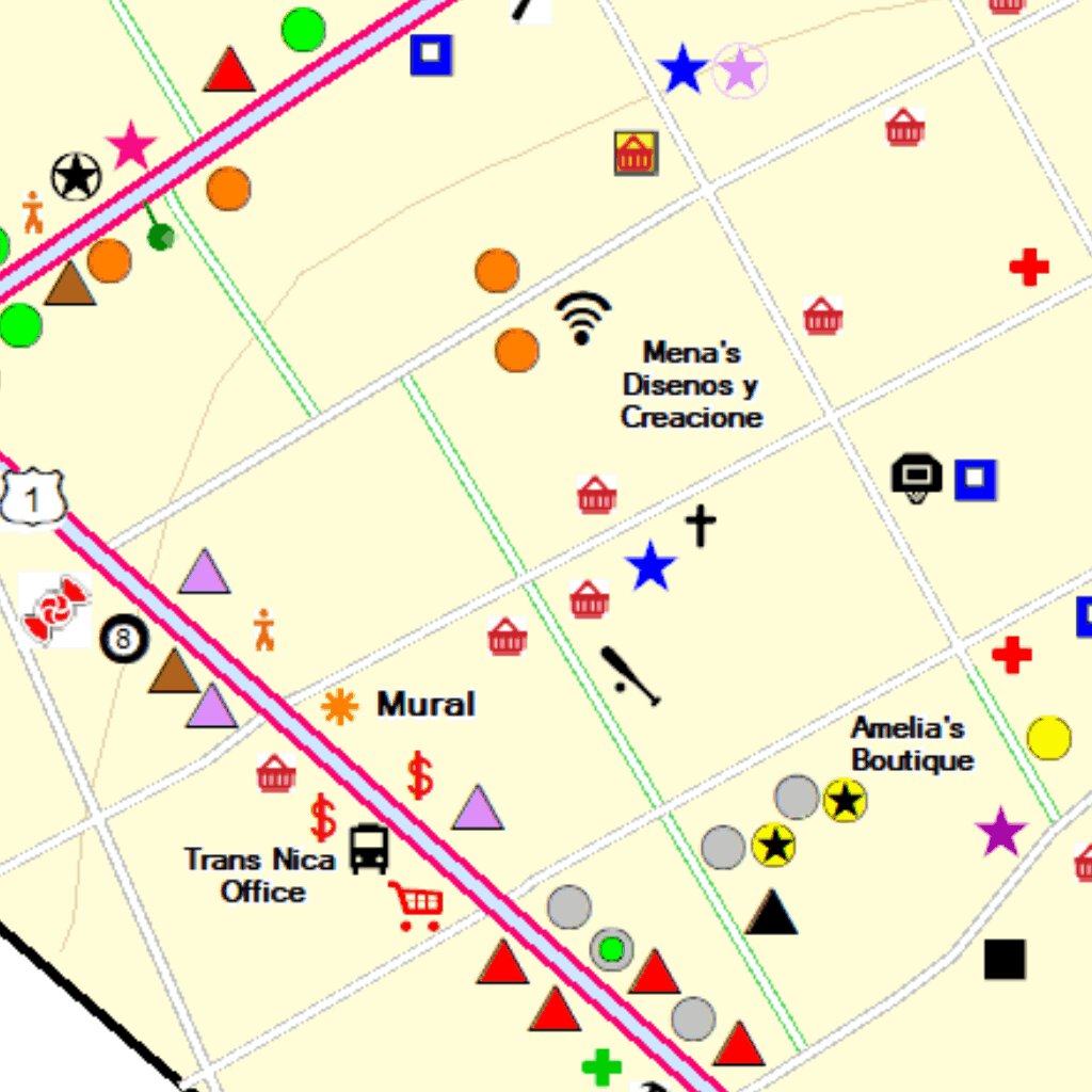 Rivas Department Central, Nicaragua Map by Eco Viaje Mapas | Avenza Maps