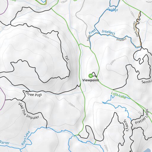Snowden Demonstration Forest Mountain Bike Trails Map by Trailforks ...