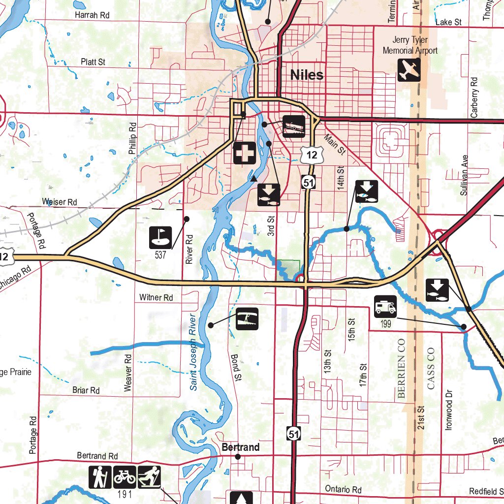 Southern MI All-Outdoors Atlas & Field Guide pg. 162-163 Map by ...