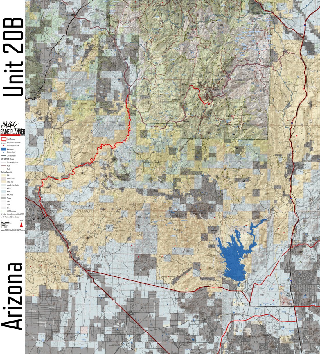 Arizona Unit 20B Map by Game Planner Maps | Avenza Maps
