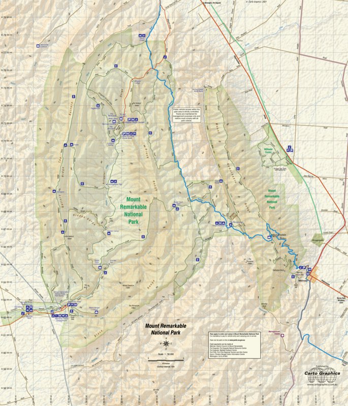 Mount Remarkable Map by Carto Graphics | Avenza Maps