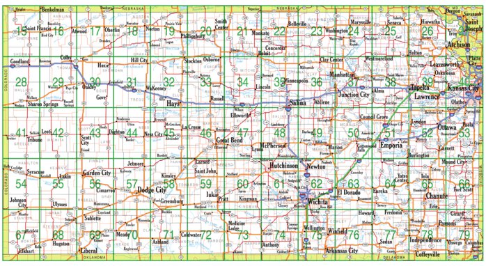 Kansas Overview Map by Garmin | Avenza Maps