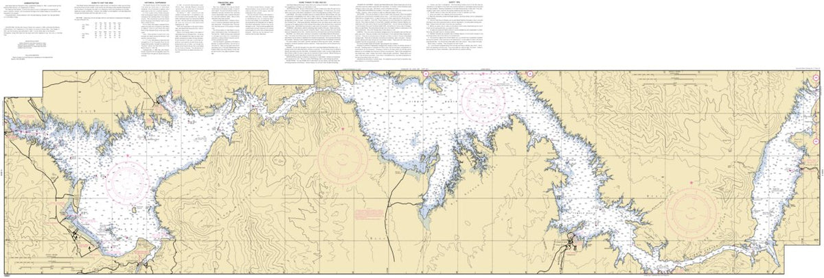 Lake Mead (1) Map by National Oceanographic & Atmospheric ...