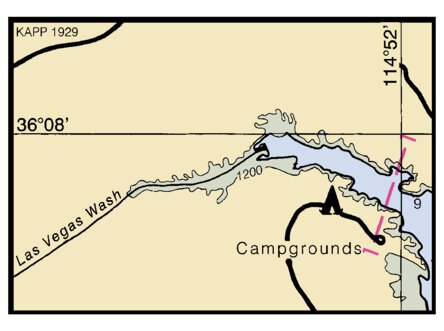 Las Vegas Wash Map by National Oceanographic & Atmospheric ...
