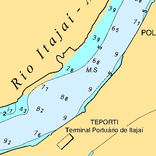 PORTO DE ITAJAÍ (1841A) Map by Centro de Hidrografia da Marinha ...