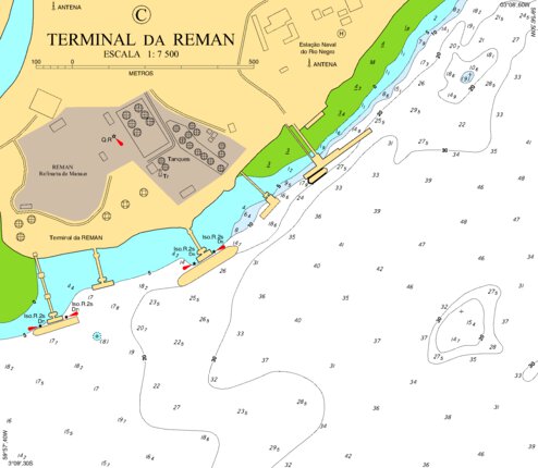 TERMINAL DA REMAN (4032A10) Map by Centro de Hidrografia da Marinha ...