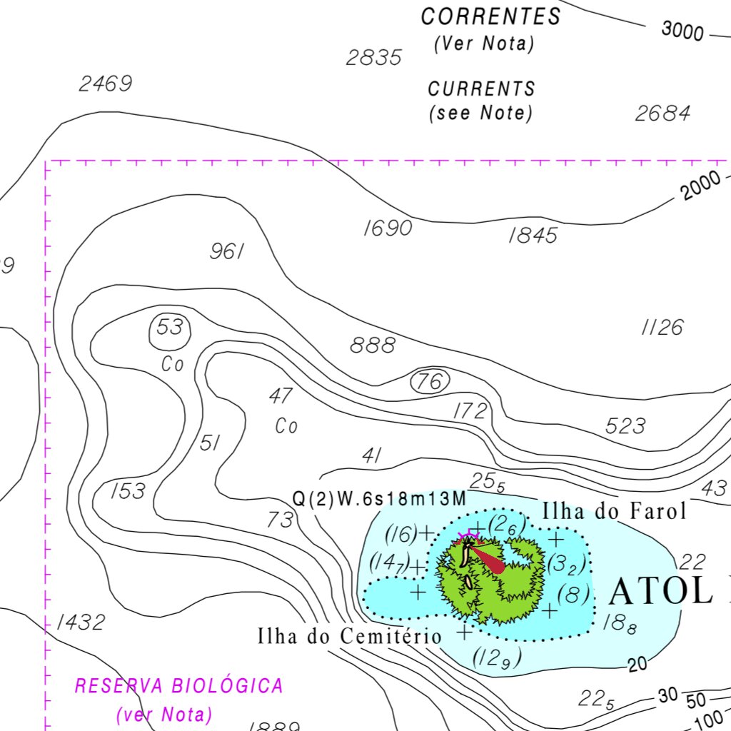 ATOL DAS ROCAS E ARQUIPÉLAGO DE FERNANDO DE NORONHA (22000) Map by ...