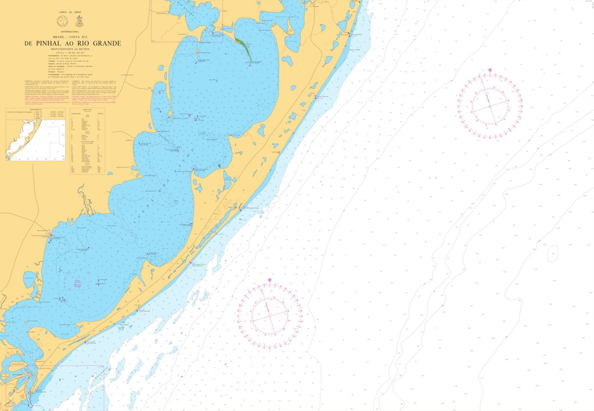 DE PINHAL AO RIO GRANDE (23500) Map by Centro de Hidrografia da Marinha ...