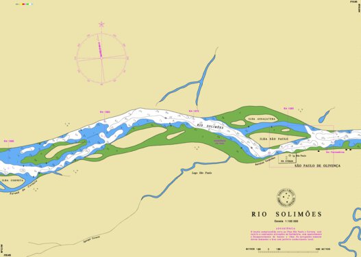 SANTO ANTÔNIO DE IÇA - TABATINGA (HS-D6) Map by Centro de Hidrografia ...