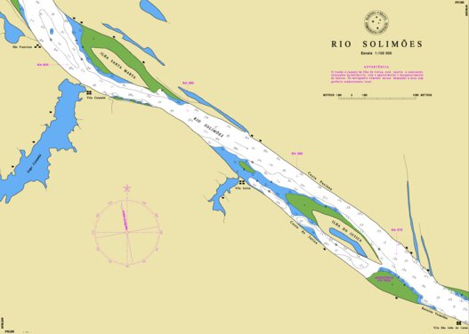 COARÍ - TEFÉ (HS-B5) Map by Centro de Hidrografia da Marinha | Avenza Maps
