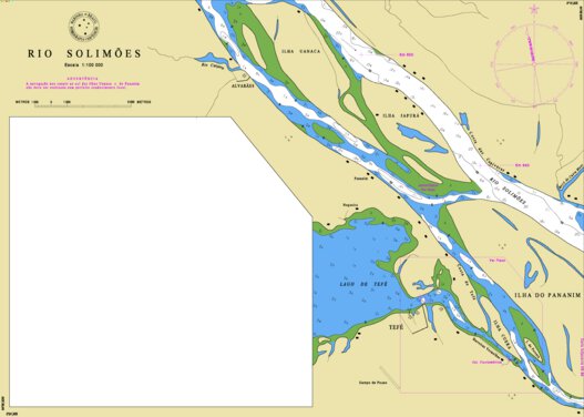 TEFÉ - SANTO ANTÔNIO DE IÇA (HS-C1) Map by Centro de Hidrografia da ...